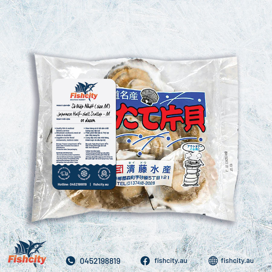 Japanese Half-shell Scallop Medium – Fishcitysydney